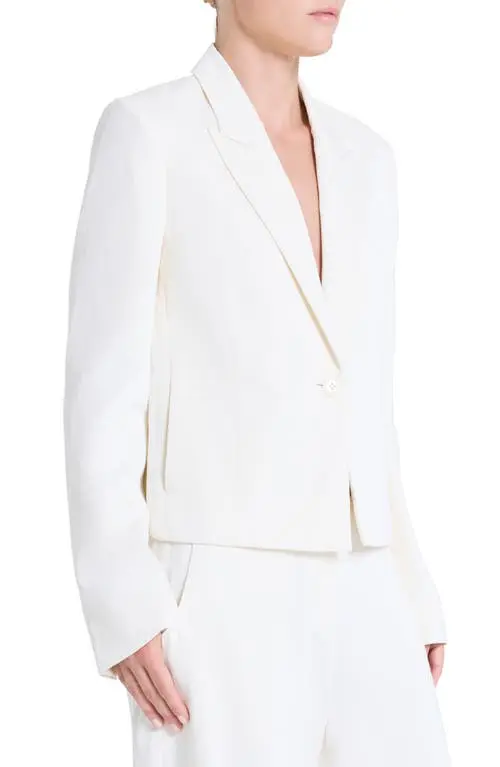 TWP Sawyer Boxy Crop Blazer - Bone