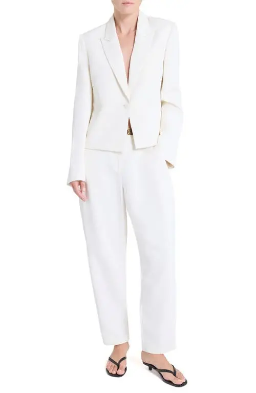 TWP Sawyer Boxy Crop Blazer - Bone