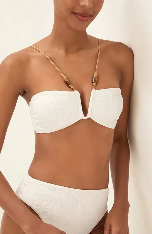 VIX PAULA HERMANNY Firenze Lesley Carol Beaded Bikini Top
