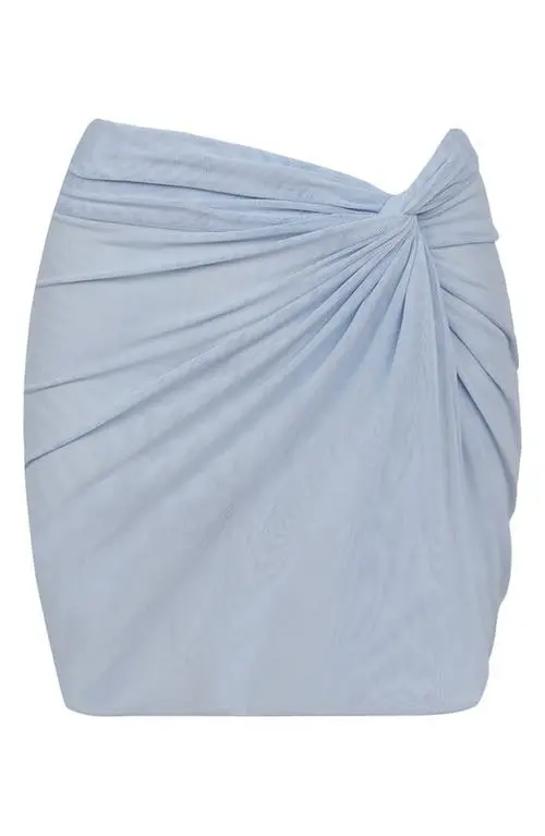 VIX PAULA HERMANNY Karen Cover-up Miniskirt - Blue