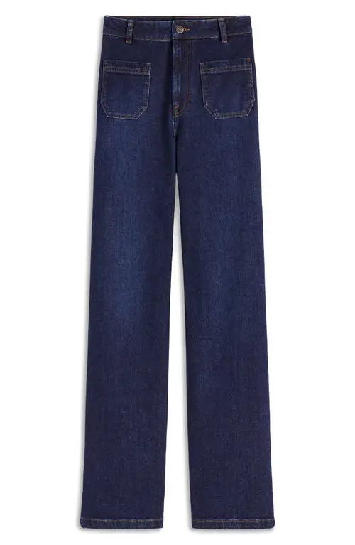 Boden Patch Pocket Relaxed Straight Leg Jeans