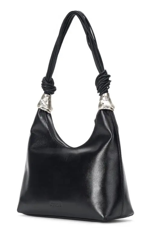 Staud Cuff Leather Shoulder Bag - Black