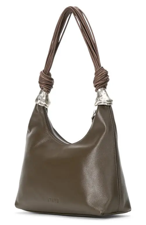 Staud Cuff Leather Shoulder Bag - Truffle