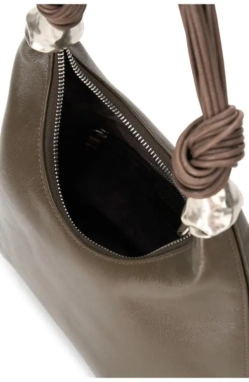 Staud Cuff Leather Shoulder Bag - Truffle