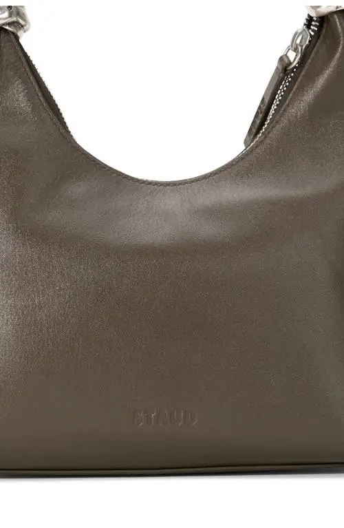 Staud Cuff Leather Shoulder Bag - Truffle