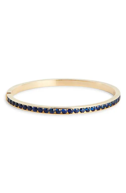 GRACE WINFREY Sapphire And Yellow Gold Bangle - Blue Sapphire