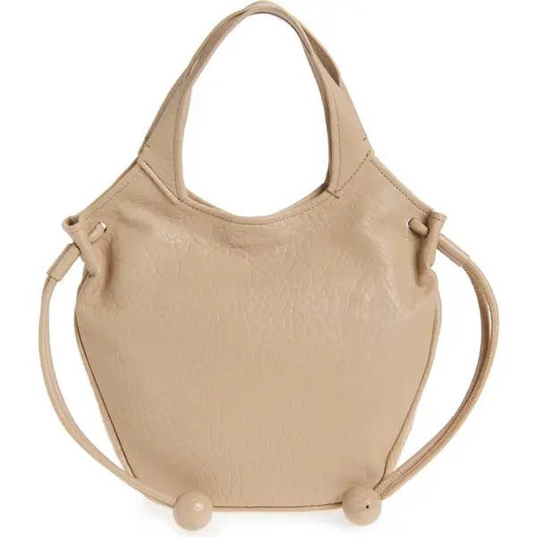 Marni Small Trunkaroo Leather Tote - Dune