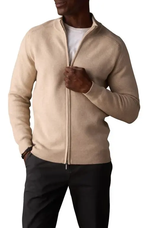 THE NORMAL BRAND Coopers Landing Zip Cardigan - Oatmeal