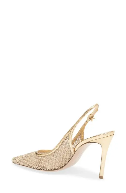GIANVITO ROSSI Pointy Toe Slingback Sandal