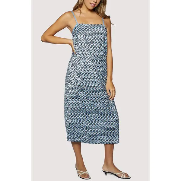 LOST + WANDER Printed Midi Dress