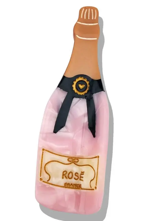 SOLAR ECLIPSE Hand-painted Rosé Claw Clip - Pink