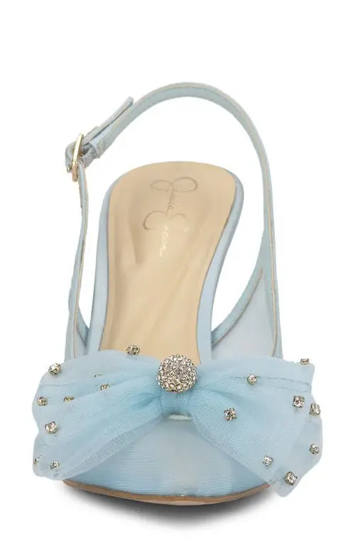 Jessica Simpson Lavilra Slingback Pointed Toe Pump - Light Blue