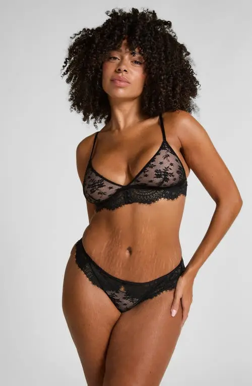 Hunkemoller Lou Brazilian Briefs - Caviar