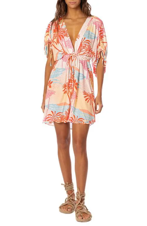 MAAJI Cali Sea Mousse Cover-up Minidress - Orange Multi