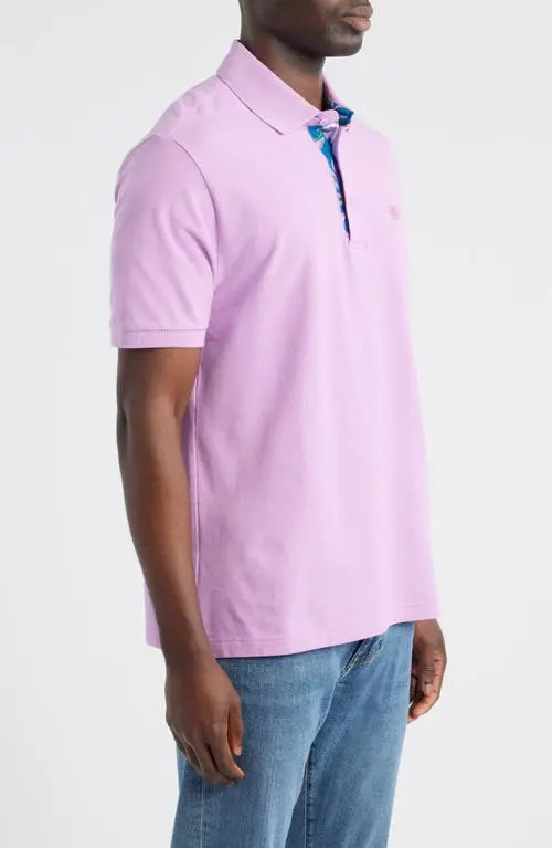 Etro Roma Solid Cotton Piqué Polo - Viola