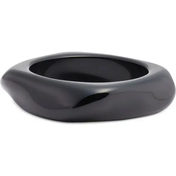 OPEN EDIT Faceted Bangle - Black