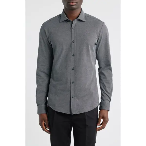 BOSS Roan Button-up Shirt - Navy