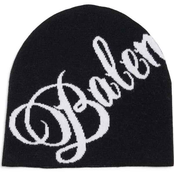 Balenciaga Jacquard Logo Wool Beanie - 1070 Black/white