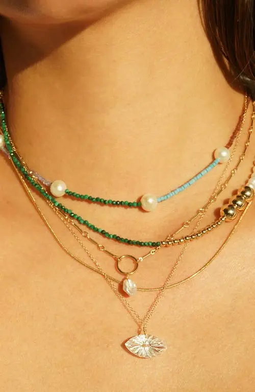 KOZAKH Newlyn Pearl Chain Necklace