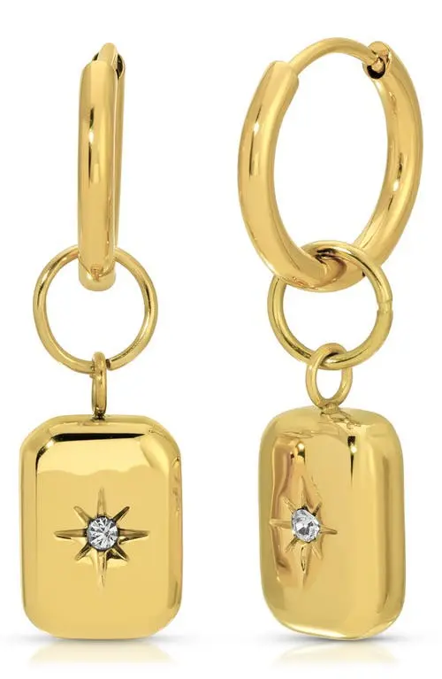 KOZAKH Illion Drop Hoop Earrings - Gold