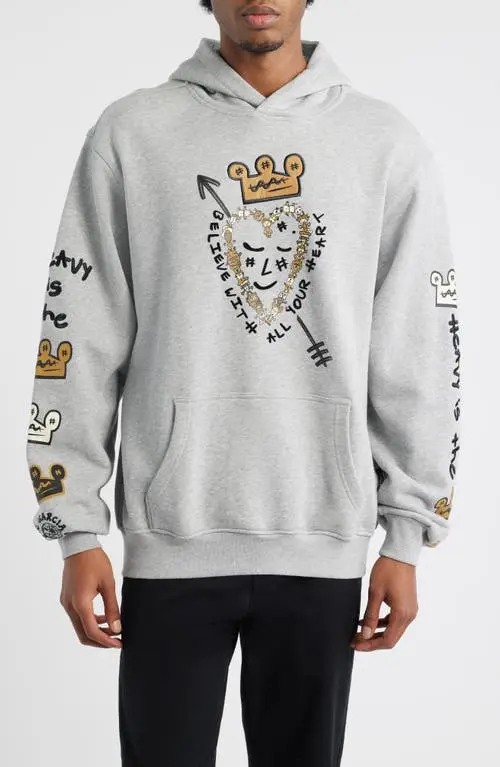 VIC GARCIA WORLD Heavy Is The Crown Graphic Hoodie