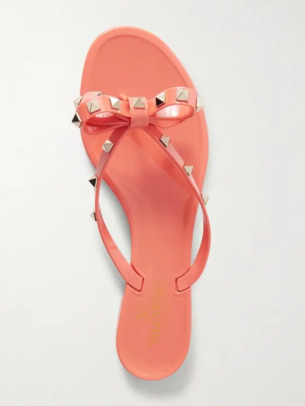 Valentino Garavani Rockstud Rubber Flip Flops