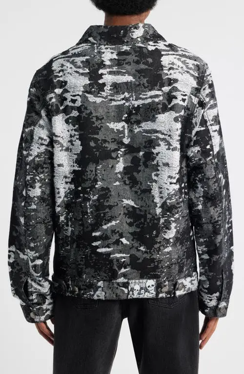 VERYRARE Devil Slayer Camo Jacquard Trucker Jacket