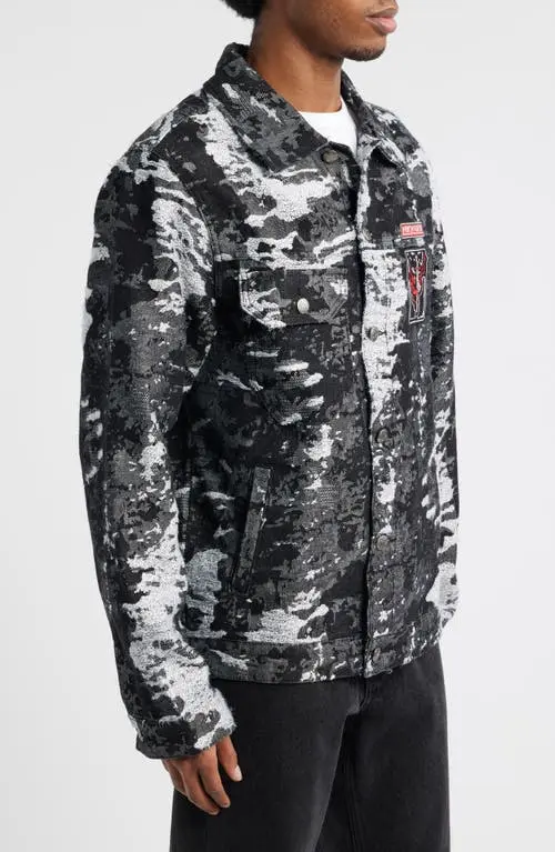 VERYRARE Devil Slayer Camo Jacquard Trucker Jacket