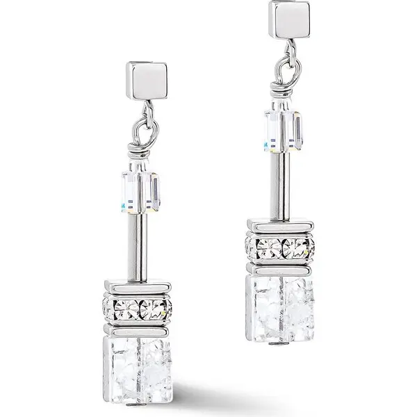 COEUR DE LION Geocube Iconic Nature Earrings - White