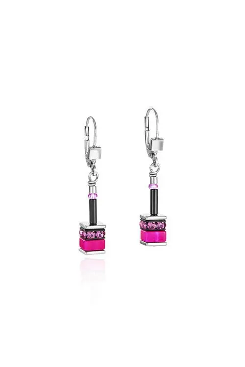 COEUR DE LION Geocube® Classic Polaris & Rhinestone Earrings