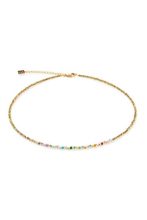 COEUR DE LION Golden Whisper Necklace - Rainbow