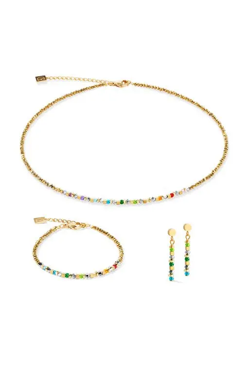 COEUR DE LION Golden Whisper Necklace - Rainbow