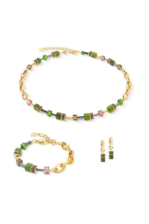 COEUR DE LION Geocube® Chunky Chain Necklace - Green
