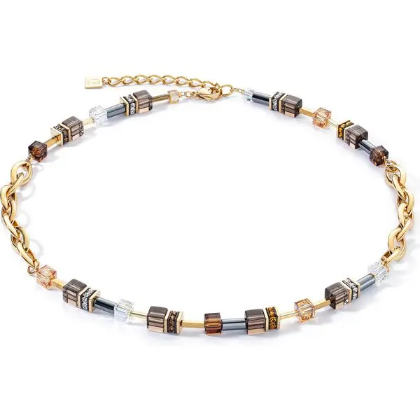 COEUR DE LION Geocube® Chunky Chain Necklace - Brown