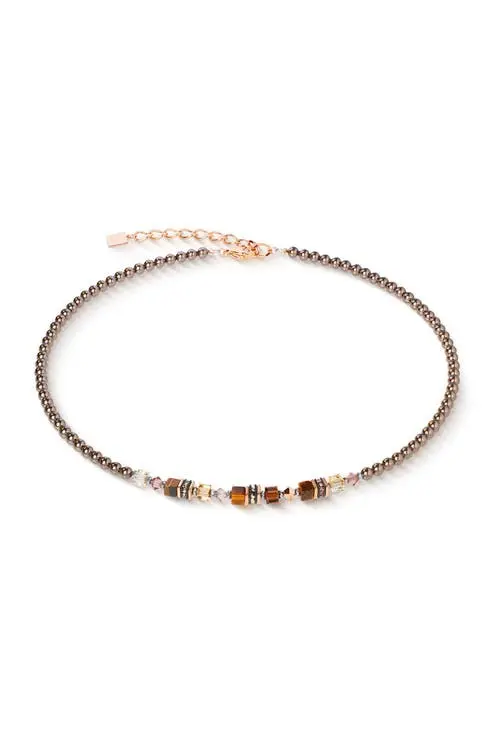 COEUR DE LION Princess Earth Glow Rose Gold Necklace - Brown