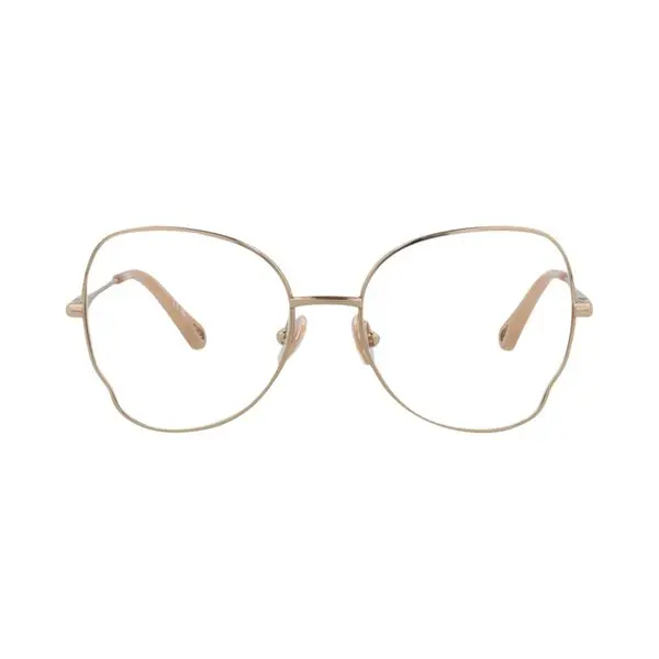 Chloé Round Frame Metal Optical Frames - Gold