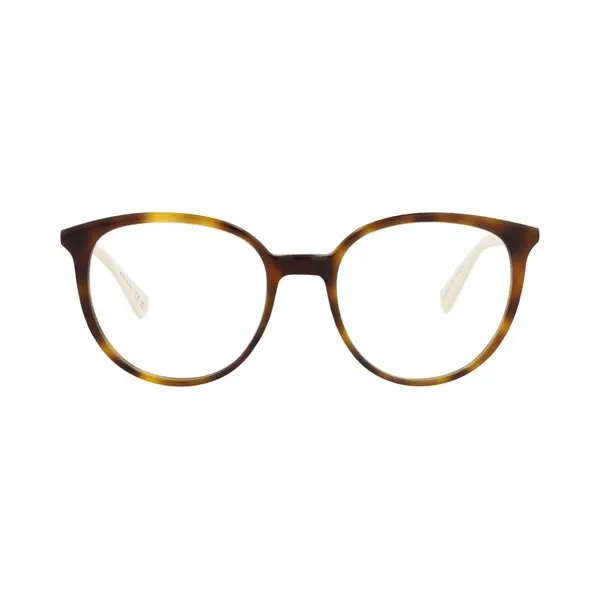 Gucci Round Frame Acetate Optical Frames - Brown