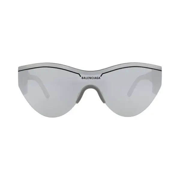 Balenciaga Shield Frame Recycled Acetate Sunglasses - Grey