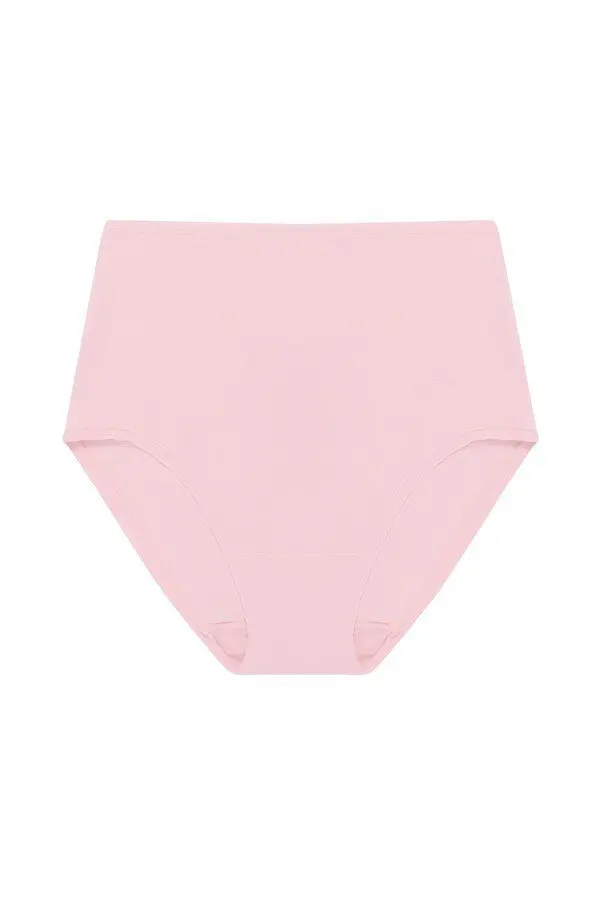 Natori Bliss Bare Cotton High Waist Brief - Pink