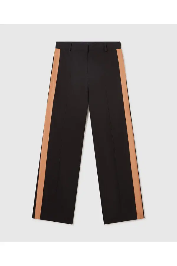 Stella McCartney Pleated Wide-leg Trousers - Black