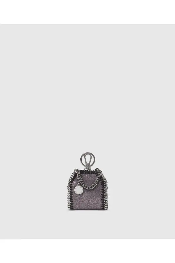 Stella McCartney Falabella Airpods Case Keyring - Black