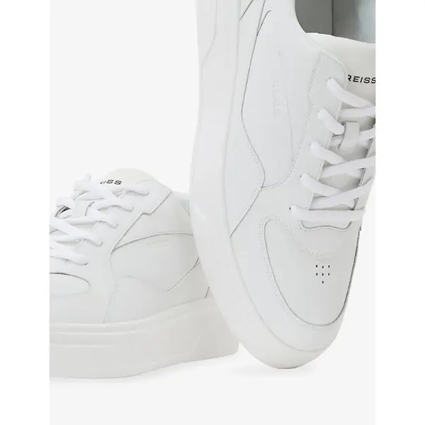 REISS Cast Leather Trainers