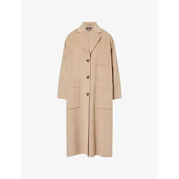 Max Mara Notch-lapels Wool-blend Coat
