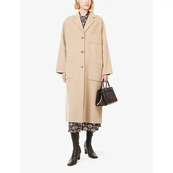 Max Mara Notch-lapels Wool-blend Coat
