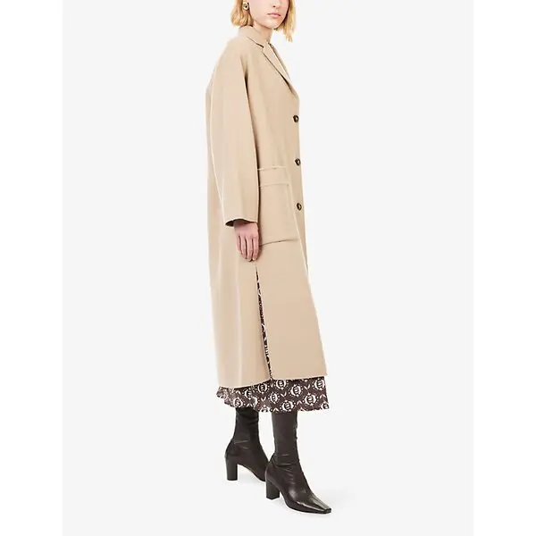 Max Mara Notch-lapels Wool-blend Coat