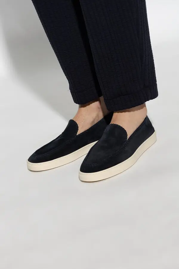 Giorgio Armani Suede Slip-on Loafers