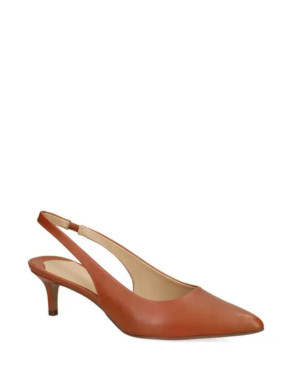 Ralph Lauren Pointed Slingback Pumps - Brown