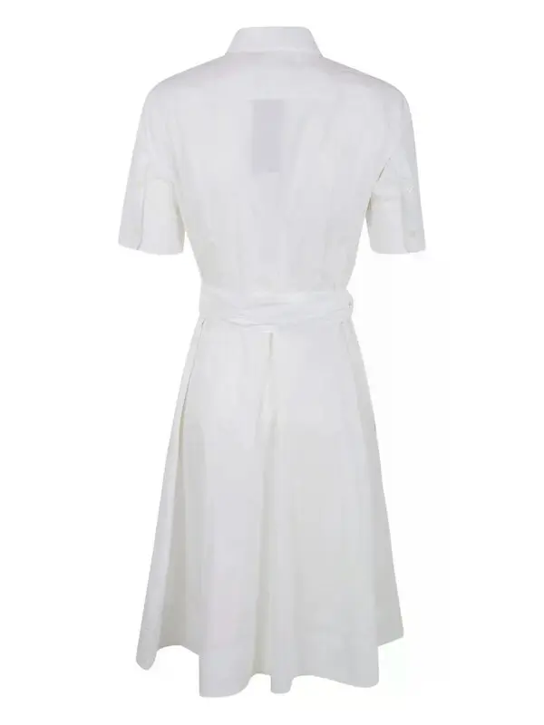 Ralph Lauren Collared Belted Midi Dress