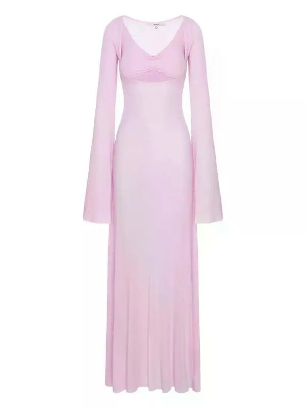 MANURI V-neck Maxi Dress - Pink