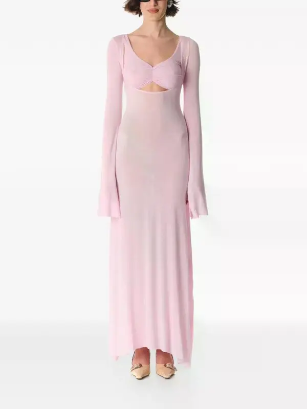 MANURI V-neck Maxi Dress - Pink